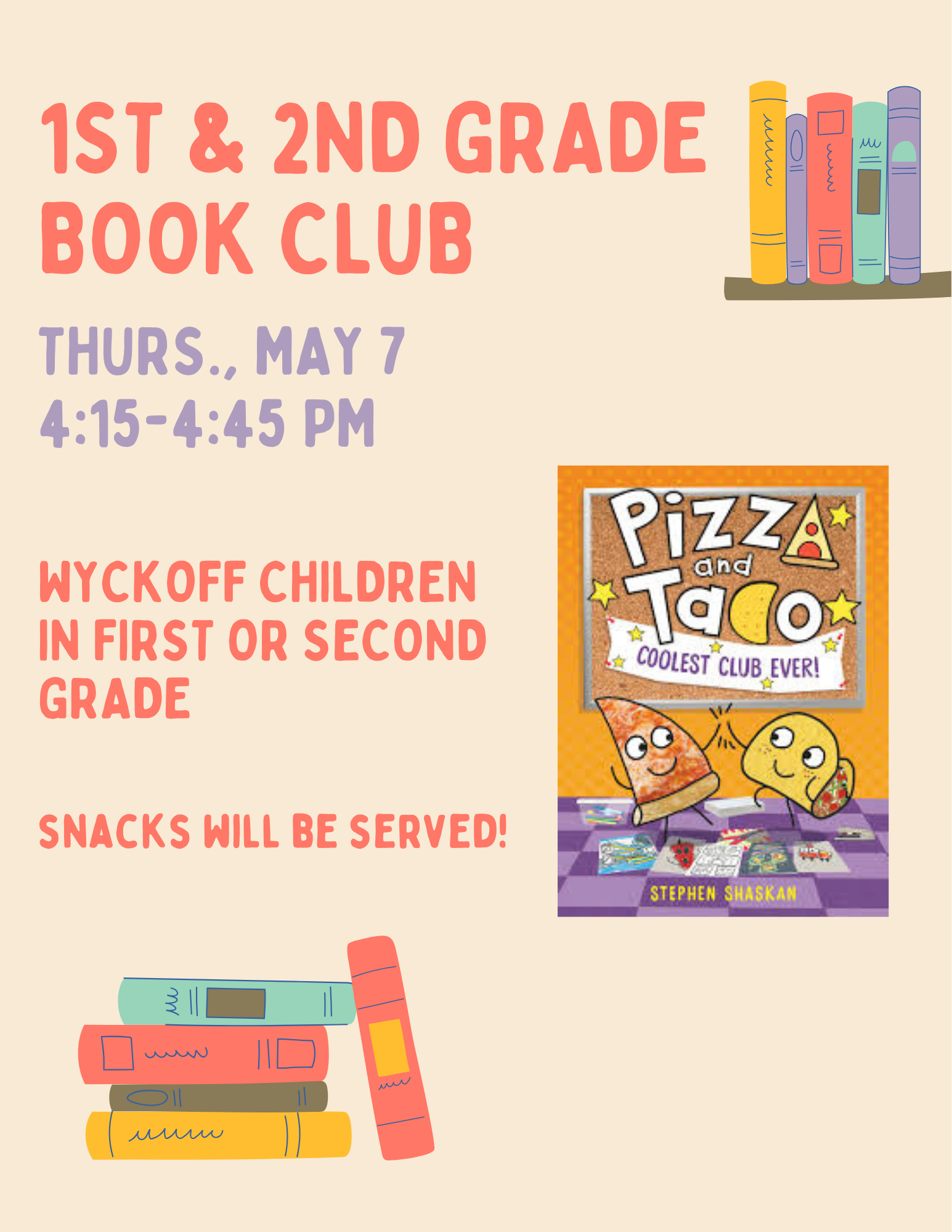 first-second grade book club – Wyckoff Free Public Library